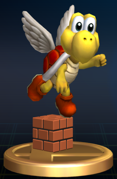 File:Koopa Paratroopa (Red) - Brawl Trophy.png - SmashWiki, the Super ...