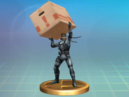 File:Snake Unused Trophy Brawl.png - SmashWiki, the Super Smash Bros. wiki