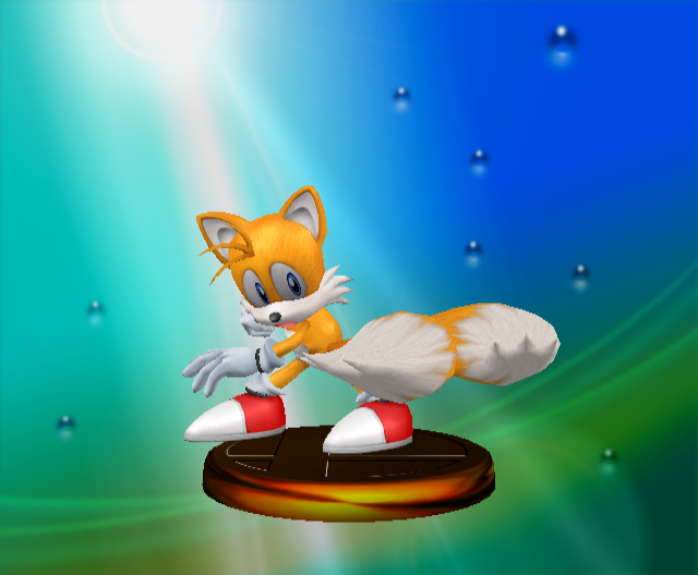 File:Tails Trophy (Smash) Akaneia.png - SmashWiki, the Super Smash Bros ...