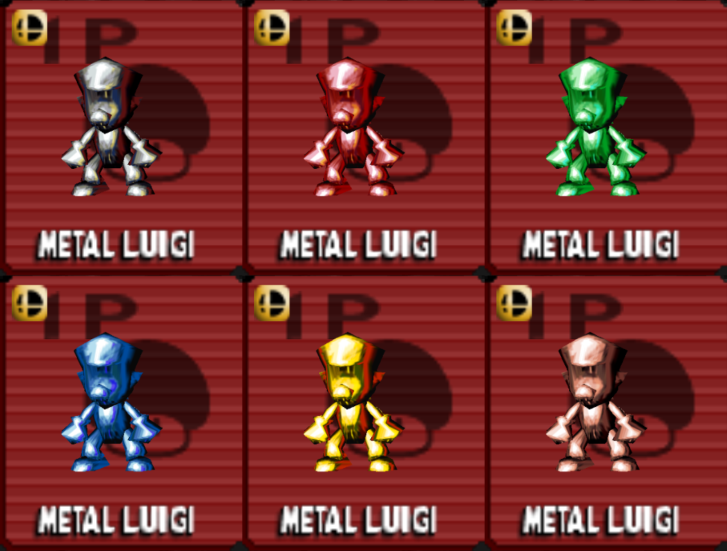 File:SSB64 Remix alts Metal Luigi.png - SmashWiki, the Super Smash Bros ...