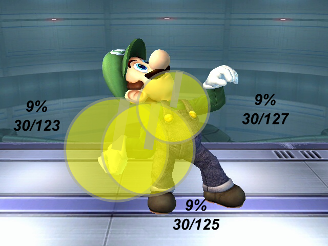 Luigi (SSBB)/Up tilt - SmashWiki, the Super Smash Bros. wiki