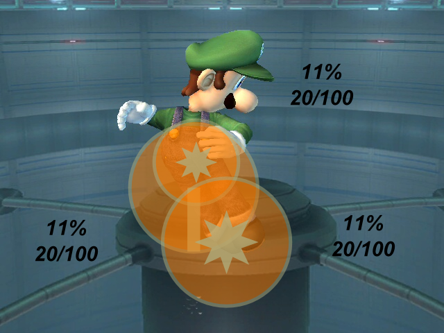 Luigi (SSBB)/Down aerial - SmashWiki, the Super Smash Bros. wiki