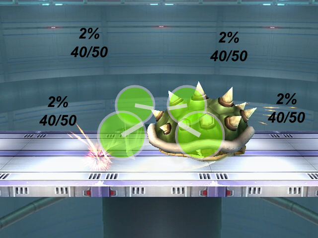Bowser (SSBB)/Down smash - SmashWiki, the Super Smash Bros. wiki
