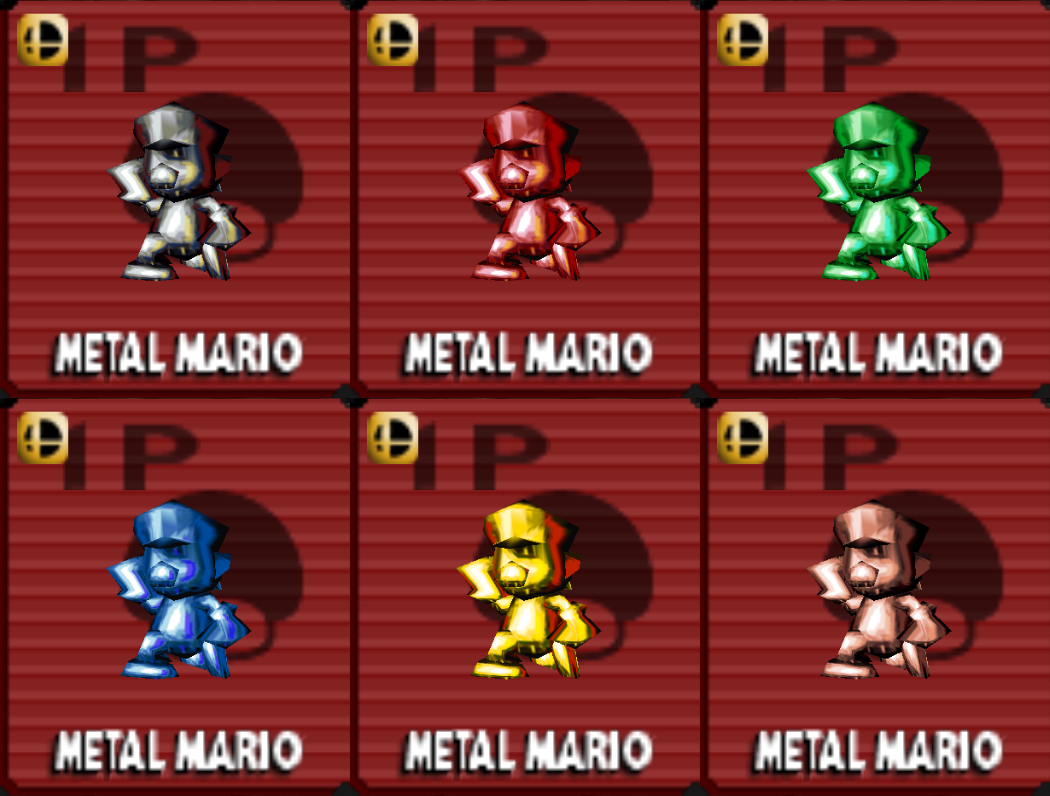 File:SSB64 Remix alts Metal Mario.png - SmashWiki, the Super Smash Bros ...