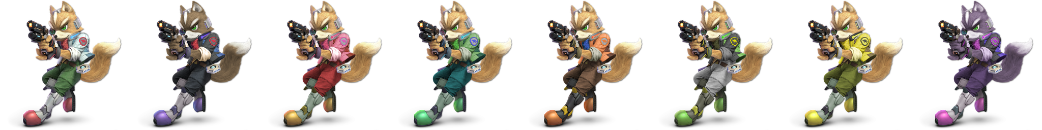 File:Fox Palette (SSBU).png - SmashWiki, the Super Smash Bros. wiki