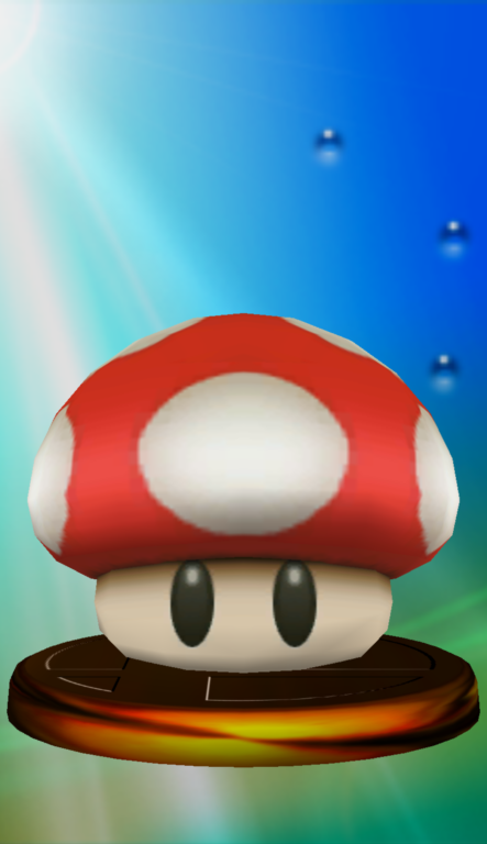 File:Super Mushroom Trophy Melee.png - SmashWiki, the Super Smash Bros ...