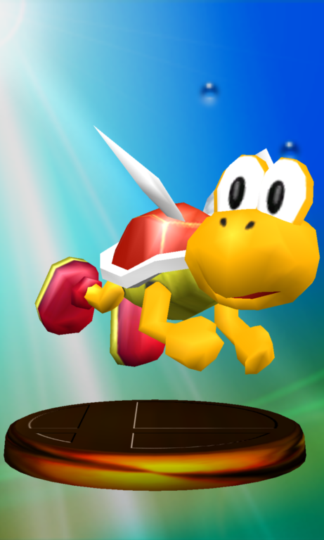 File:Koopa Paratroopa Trophy Melee.png - SmashWiki, the Super Smash ...