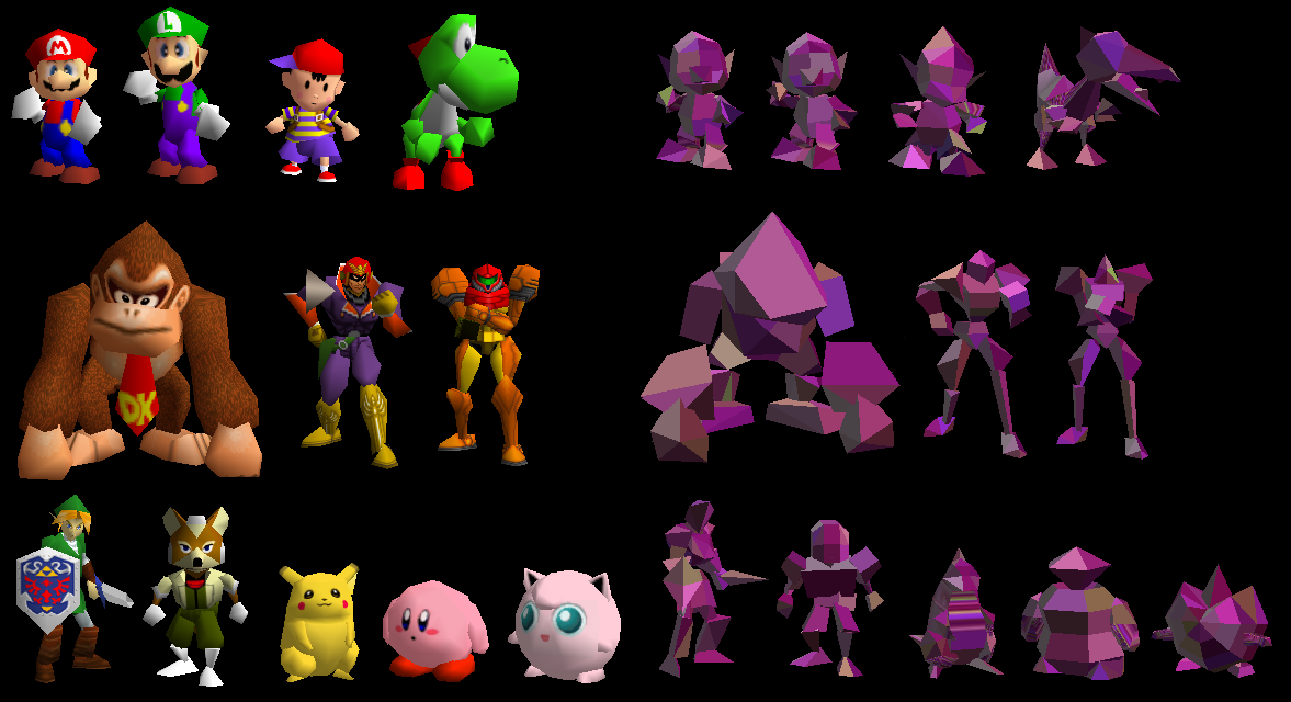 File:ThePolygons.png - SmashWiki, the Super Smash Bros. wiki