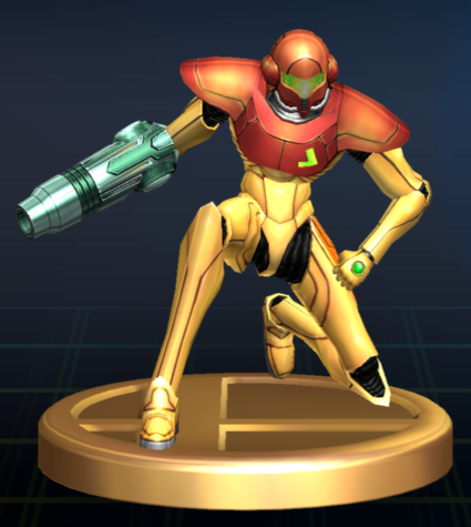 File:Samus (Power Suit) - Brawl Trophy.png - SmashWiki, the Super Smash ...