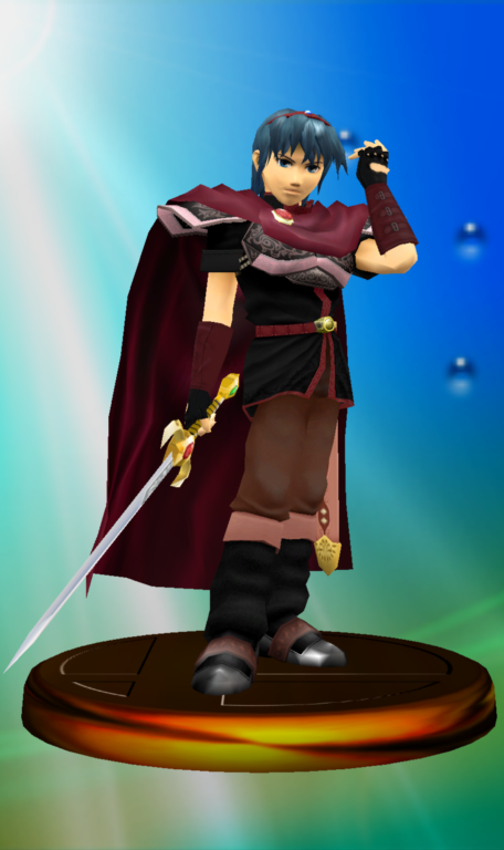 File Marth Trophy Smash 2 Png Smashwiki The Super Smash Bros Wiki