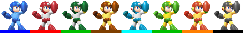 File:Mega Man Palette (SSB4).png - SmashWiki, the Super Smash Bros. wiki