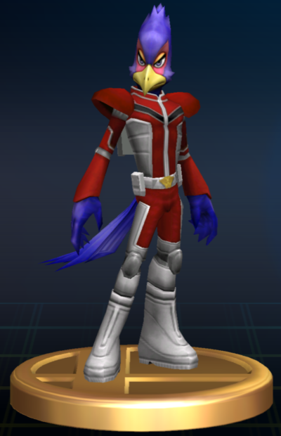 File:Falco (Assault) - Brawl Trophy.png - SmashWiki, the Super Smash Bros. wiki
