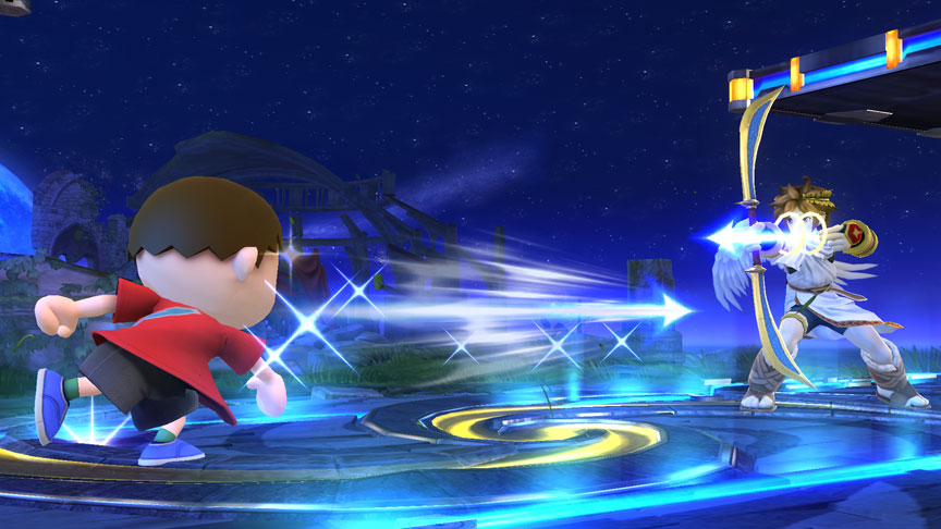 File:Smash4 - Pit battles Villager.jpg - SmashWiki, the Super Smash ...