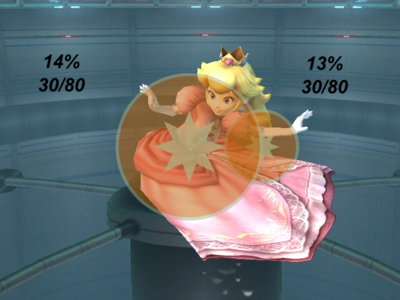 Peach (SSBB)/Back aerial - SmashWiki, the Super Smash Bros. wiki