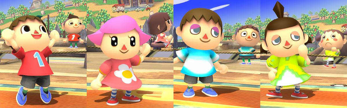 File:SSB4-WiiU - Villager Matching Costumes.png - SmashWiki, the Super ...