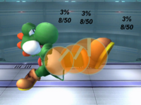 Yoshi (SSBB)/Hitboxes - SmashWiki, the Super Smash Bros. wiki
