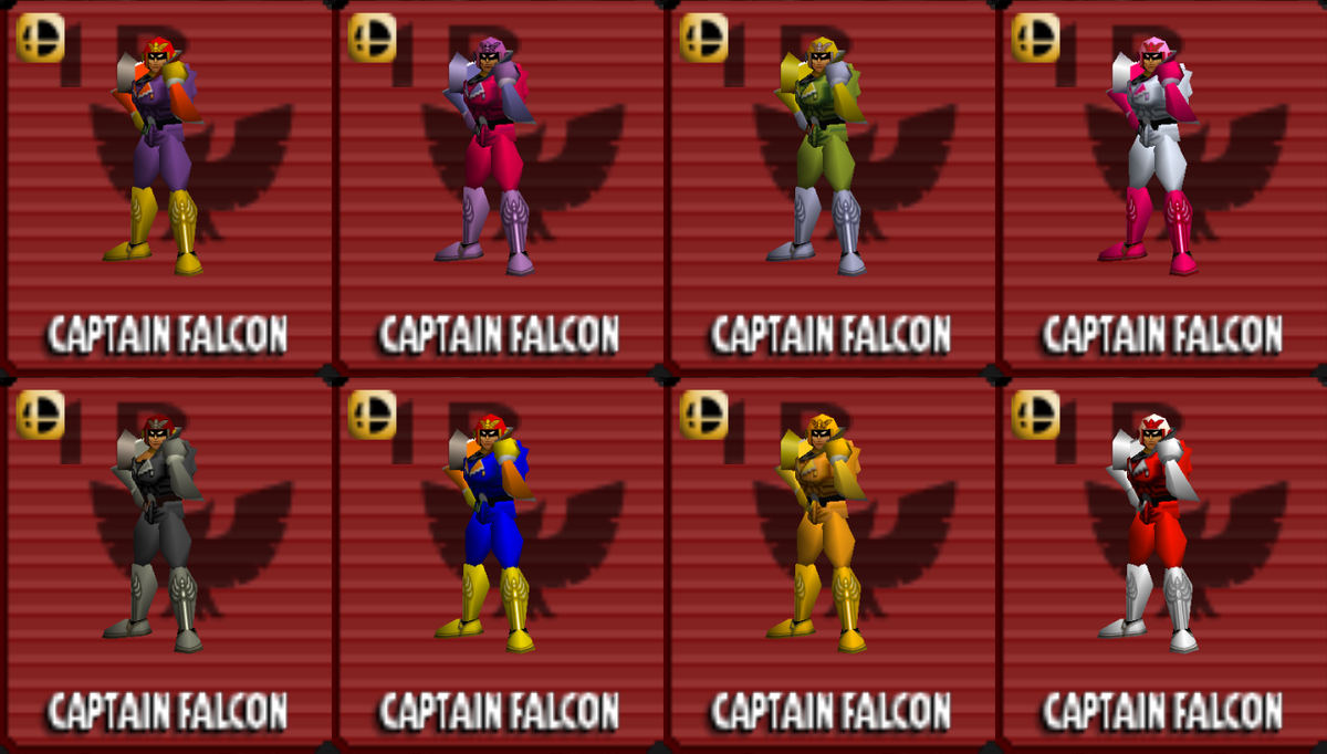 File:SSB64 Remix alts Captain Falcon.png - SmashWiki, the Super Smash ...