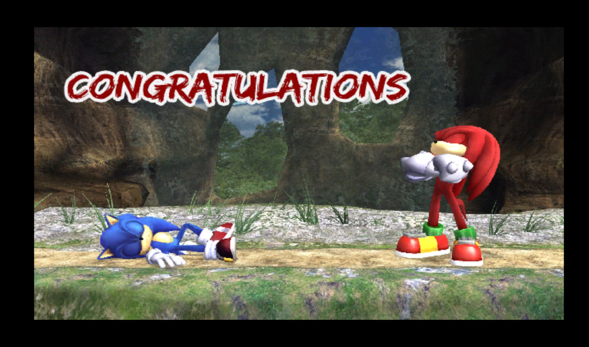 File:KnucklesCongratulationsP+.png - SmashWiki, the Super Smash Bros. wiki