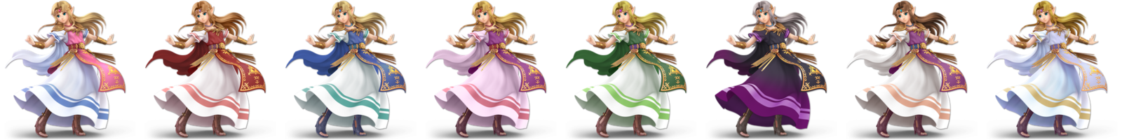 File:Zelda Palette (SSBU).png - SmashWiki, the Super Smash Bros. wiki