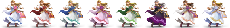 File:Zelda Palette (SSBU).png - SmashWiki, the Super Smash Bros. wiki