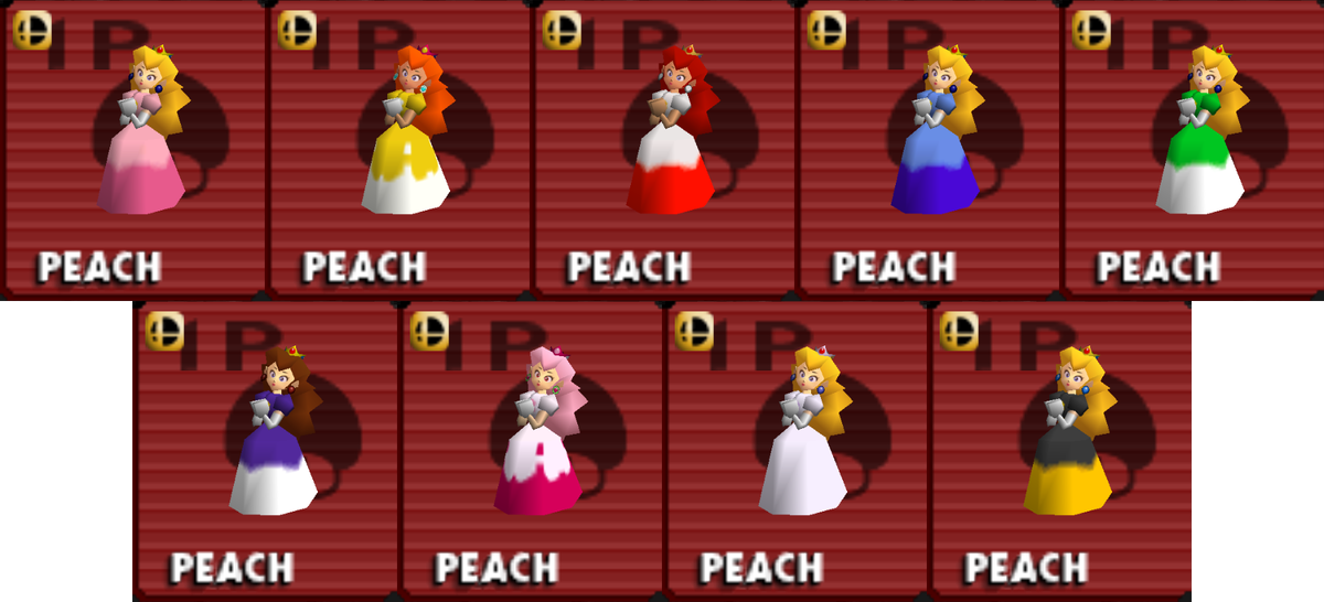 File:SSB64 Remix alts Peach.png - SmashWiki, the Super Smash Bros. wiki