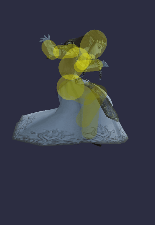 Zelda (SSBB)/Down aerial - SmashWiki, the Super Smash Bros. wiki