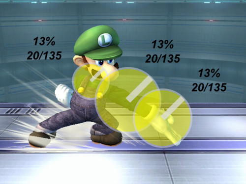 Luigi (SSBB)/Forward smash - SmashWiki, the Super Smash Bros. wiki