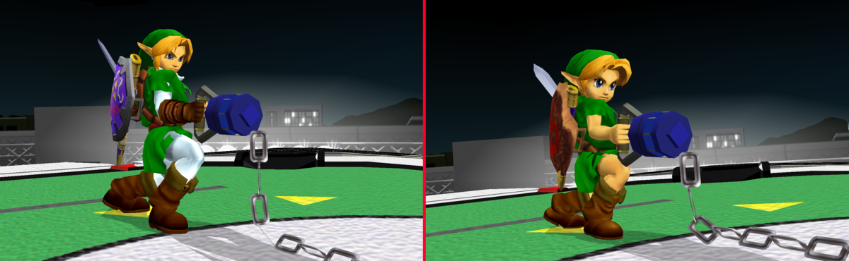 File:LinkYoungLinkHookshot.png - SmashWiki, the Super Smash Bros. wiki