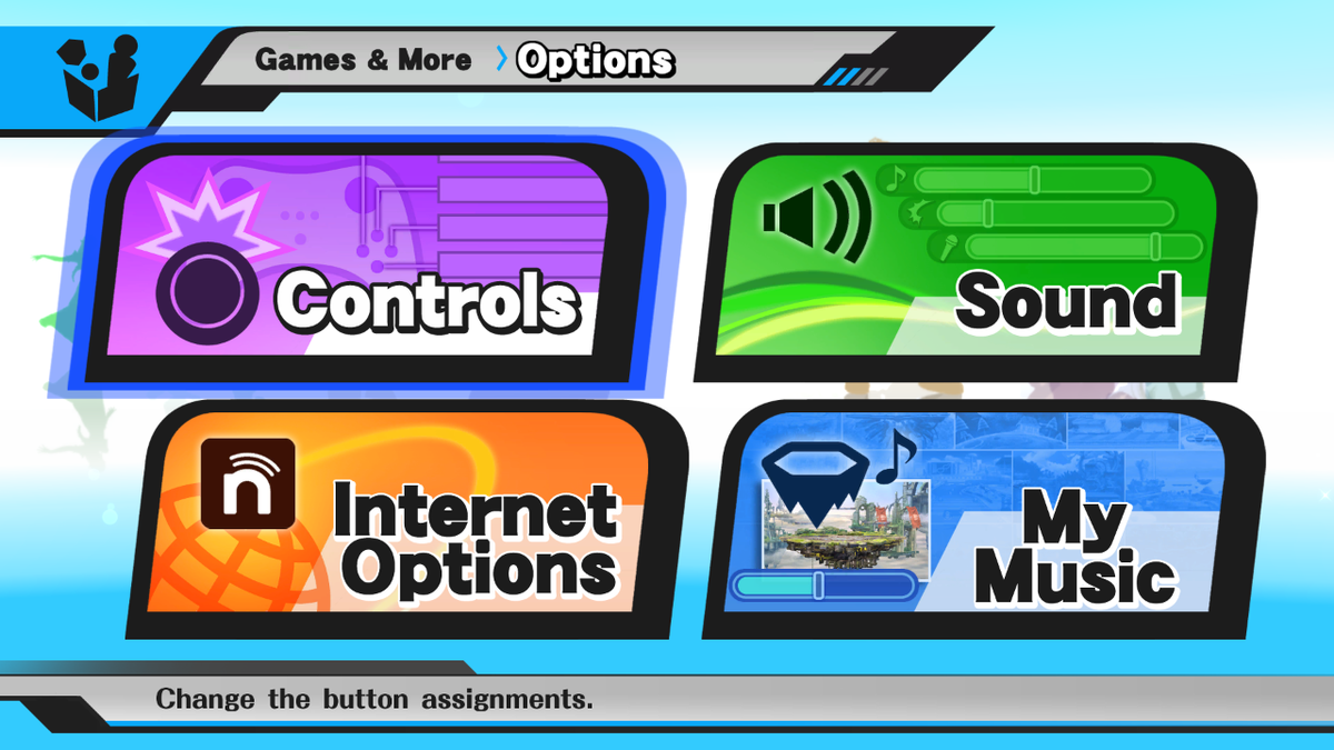 File:WiiUoptions.png - SmashWiki, the Super Smash Bros. wiki