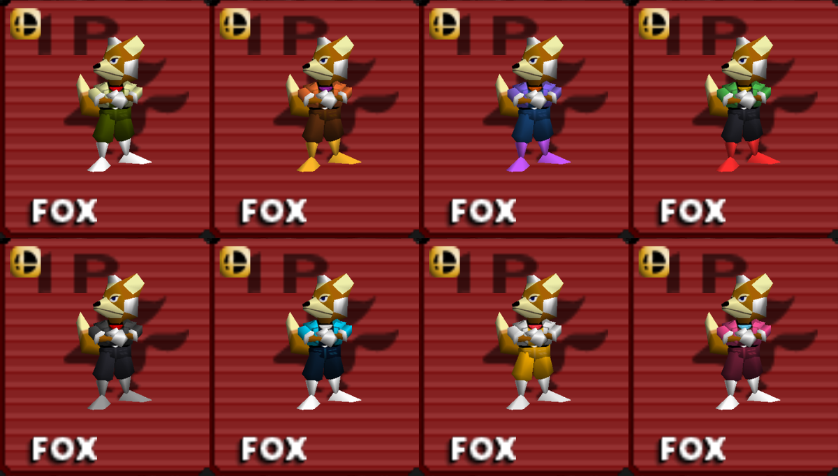 File:SSB64 Remix alts Fox.png - SmashWiki, the Super Smash Bros. wiki