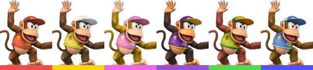 File:Diddy Kong Palette (SSBB).png - SmashWiki, the Super Smash Bros. wiki