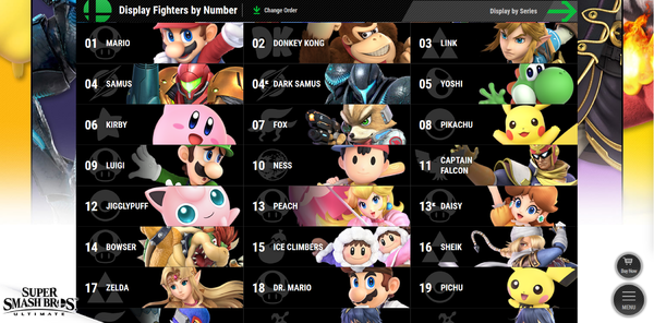 Fighter number - SmashWiki, the Super Smash Bros. wiki