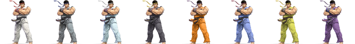 File:Ryu Palette (SSBU).png - SmashWiki, the Super Smash Bros. wiki