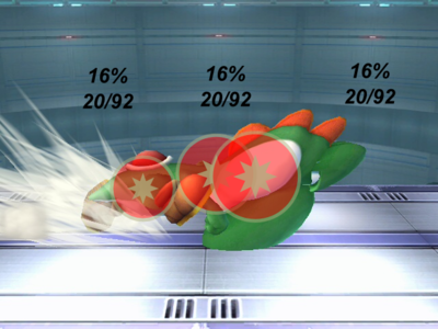 Yoshi (SSBB)/Hitboxes - SmashWiki, the Super Smash Bros. wiki