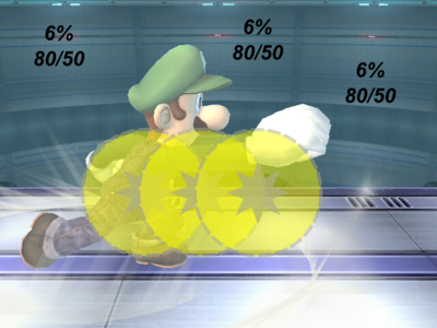 Luigi (SSBB)/Hitboxes - SmashWiki, the Super Smash Bros. wiki