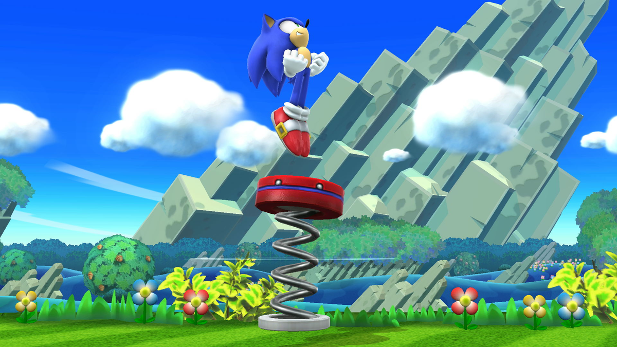 Sonic (SSB4)/Up special/Default - SmashWiki, the Super Smash Bros. wiki