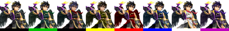File:Dark Pit Palette (SSB4).png - SmashWiki, the Super Smash Bros. wiki