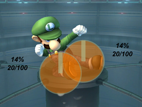 Luigi (SSBB)/Hitboxes - SmashWiki, the Super Smash Bros. wiki