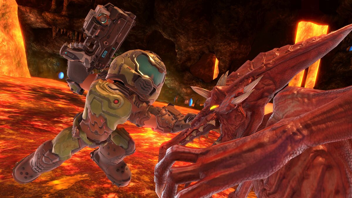 File:Doomslayer vs Ridley.jpg - SmashWiki, the Super Smash Bros. wiki