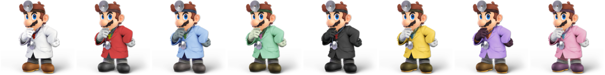 File:Dr. Mario Palette (SSBU).png - SmashWiki, the Super Smash Bros. wiki