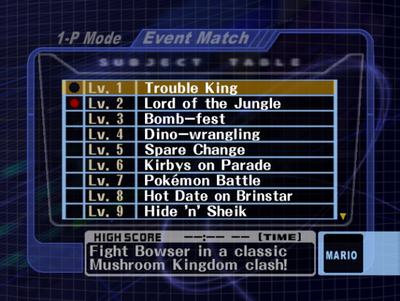 Event match - SmashWiki, the Super Smash Bros. wiki