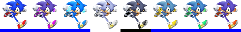 File:Sonic Palette (SSB4).png - SmashWiki, the Super Smash Bros. wiki