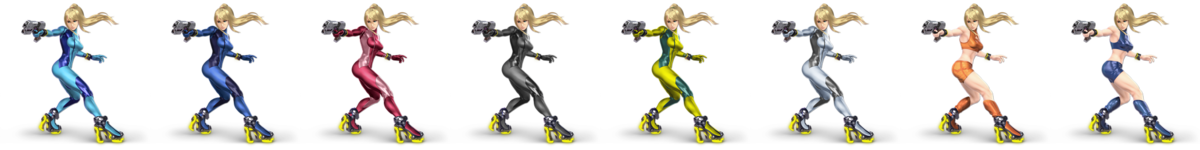 File:Zero Suit Samus Palette (SSBU).png - SmashWiki, the Super Smash ...