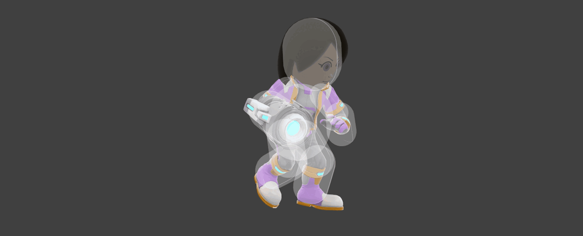 Mii Gunner (SSBU)/Down smash - SmashWiki, the Super Smash Bros. wiki