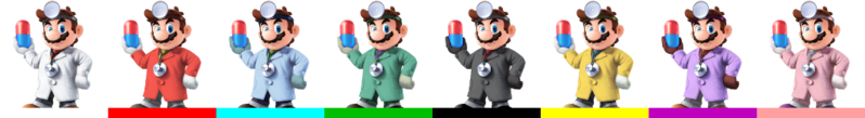 File:Dr. Mario Palette (SSB4).png - SmashWiki, the Super Smash Bros. wiki