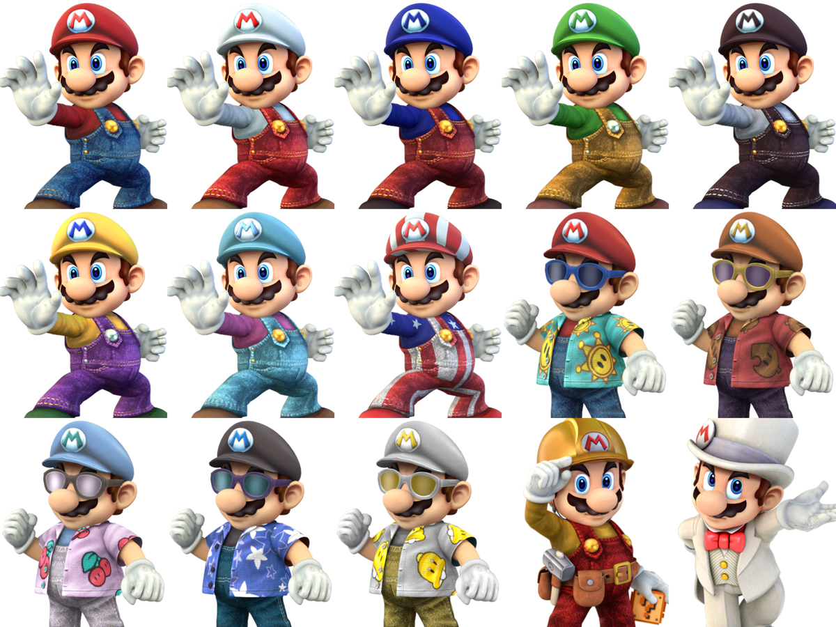 File:MarioPMEXAlts.png - SmashWiki, the Super Smash Bros. wiki